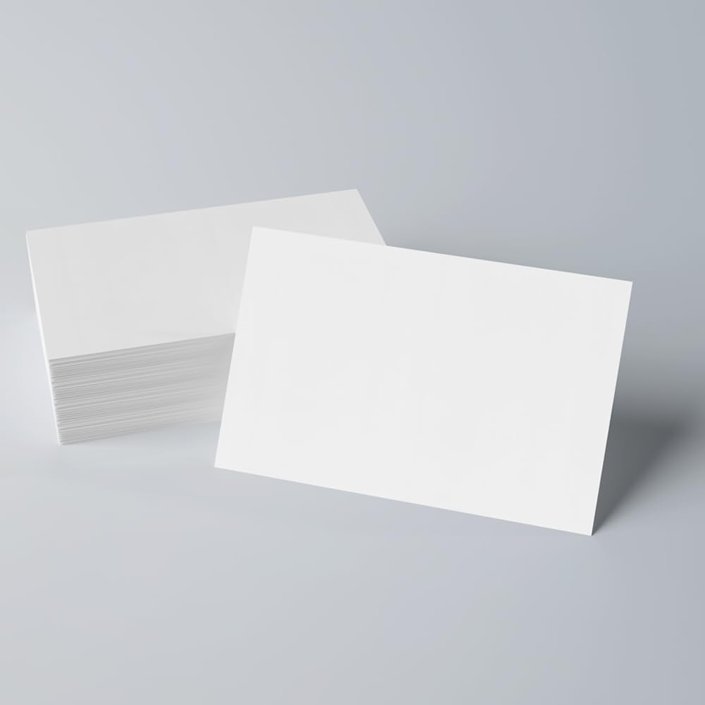 Britishpaper White Paper A6 140gsm Paper for Printing, Thin Card Stock ...