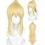 Amazon.com: Half and Half Power Cosplay Wig 39'' Long Straight Anime ...