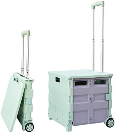 Foldable Plastic Book Trolley Cart Lightweight Teacher's Book Cart 2 ...