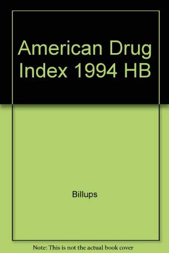 American Drug Index 1995: Billups: 9780932686312: Amazon.com: Books
