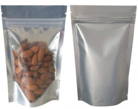 One Side Silver One Side Transparent Standy Pouch (Small) (Capacity ...