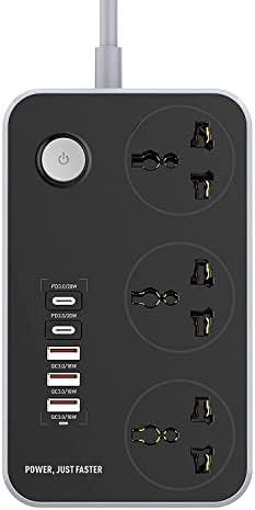 Buy New Multi Extension Board,Power Strip with 20W Fast PD Type C 2500W ...