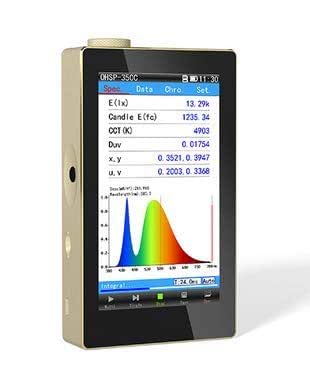 MeterTo Portable 5 inch Touch Screen Spectrometer Spectroradiometer ...
