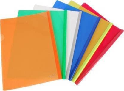 ANG Plastic File Folder for Document Sliding Bar Report Covers,30 Sheet ...