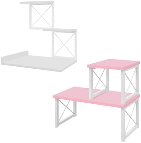 Amazon.com: ELITEROO Wood Desktop Shelf, 3 Tier Desk Shelves + 2 Tier ...