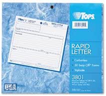 Amazon.com: TOPS Snap-Off Rapid Letter Message Form : Office Products