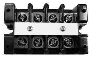 Panel Mount Barrier Terminal Block, 2 Row, 6 Positions, 22 AWG, 10 AWG ...