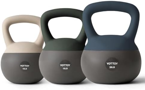 YOTTOY Soft Kettlebell, Set for Strength Training Kettlebells & Home ...