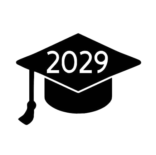 Amazon.com: 2029 Graduation Cap Iron On Decal, Heat Transfer Patch, HTV ...