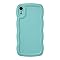 Amazon.com: Caseative for iPhone Xr Case, Solid Color Curly Wave Frame Soft Compatible with ...