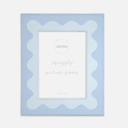 Amazon.com: 5x7 Wavy Picture Frame – Artistic Wave Design, Leather-Like ...