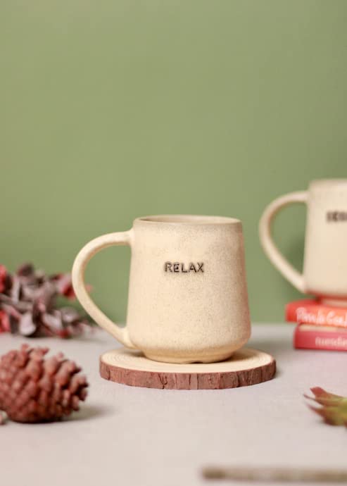 Buy WEAVING HOMES Store Relax Mug 230 ML (Set of 2) - Mugs, Ceramic ...