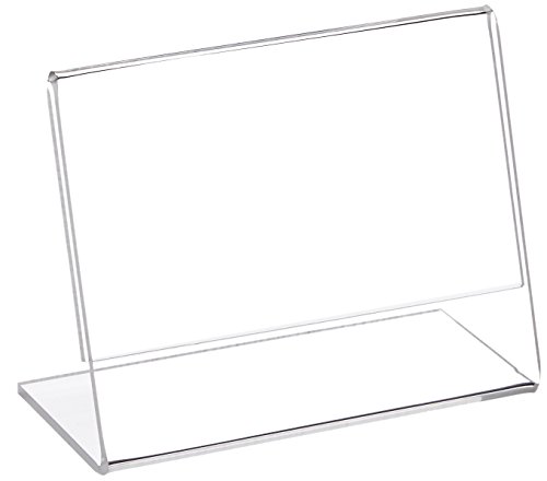 Snapklik.com : 112723 7 W X 5 H Horizontal L-Shaped Sign Holder-10pk