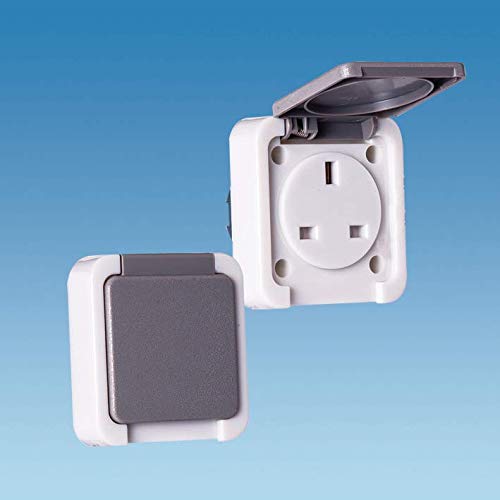 Mains 13 Amp Socket with Flap - JE960 : Amazon.co.uk: DIY & Tools