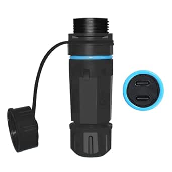 SZYDD Waterproof USB C Connector Double Port Type C Waterproof ...