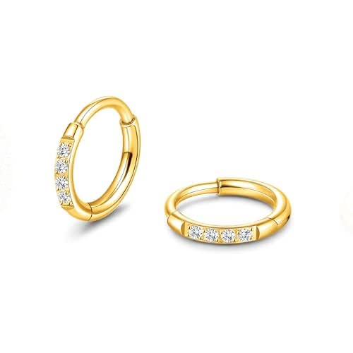 limerencia Small Hoop Earrings for Women, Hypoallergenic Titanium ...