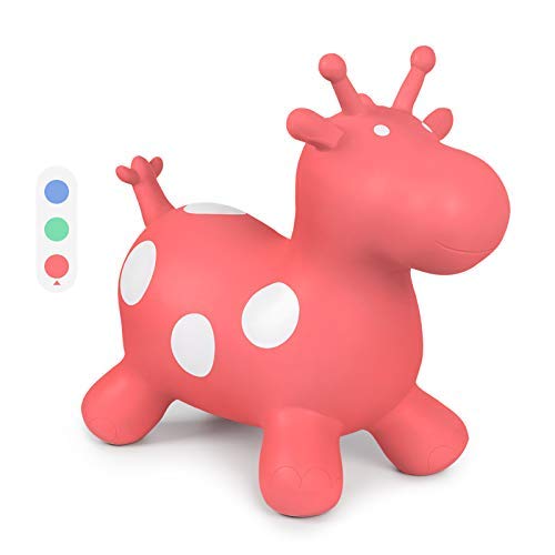 ROBUD Bouncy Giraffe Hopper, Inflatable Rubber Giraffe Hopping, Ride-on ...