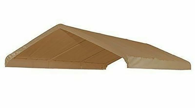 Amazon.com: Valanced Beige Canopy Replacement Cover Top Roof Tarp Top ...