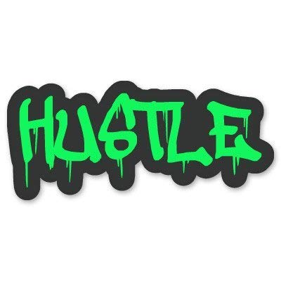 Amazon.com: Hustle Urban Street Vinyl Sticker - Car Phone Helmet Bumper ...