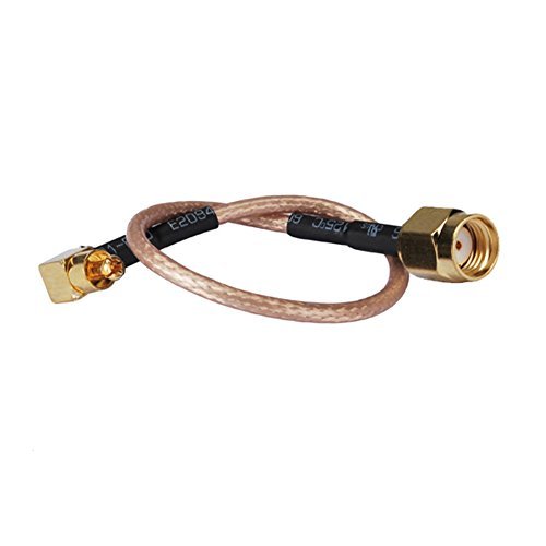 0.5ft Rf Wire Connector Mc-Card Male Right Angle to RP-SMA Plug ...