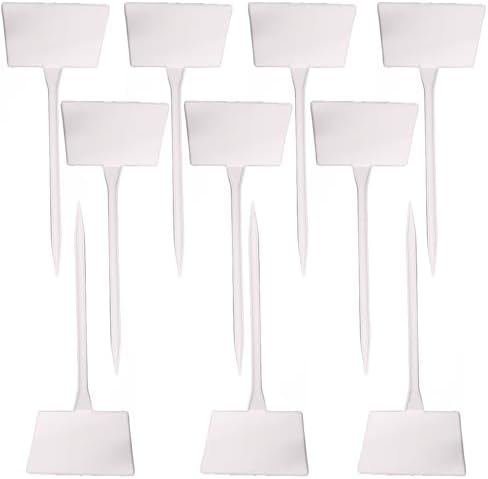 MEI Name Plate Sticks for Plants, Gardening Plant Name Tag I White ...