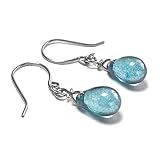 ・ブランド:happy new earrings・製造元:株式会社ハーティー・モデル:HNE0001LB・製造元/メーカー部品番号:HNE0001LB・透明感が美しいティアドロップのチェコガラスを使用したピアスです。ブルー。2個1セット、両...