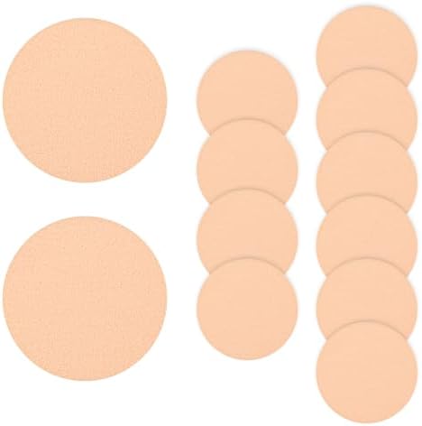 Amazon.com : Jeffdad 12 Pcs Round Makeup Sponges, Facial Powder Puff ...