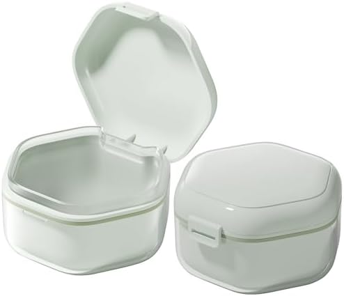 Amazon.com : Denture Bath Case Retainer Cleaner Case, Food-Grade ...
