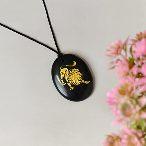 Buy Reiki Crystal Products Natural Black Agate Crystal Stone Pendant ...