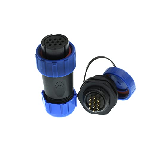 ZBLZGP HE21 10 Pin Connector 5A 8-12mm Cable IP68 Waterproof Connector ...
