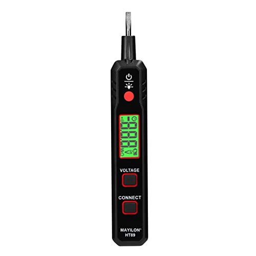 LCD Display Electric Test Pen AC12-300V Voltage Tester Live/Zero Wire ...