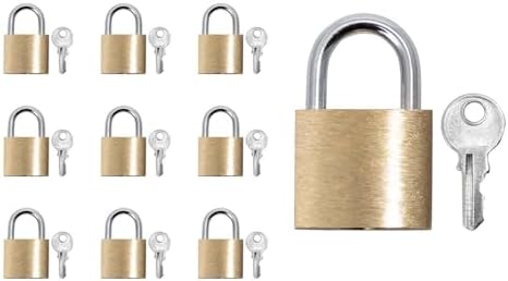 Cricket 10 Piece Mini Cute Diary Padlock Tiny Small Luggage Locks with ...