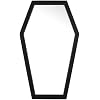 Amazon.com: Gothvanity Gothic Coffin Wall Mirror - Spooky Dark Decor ...