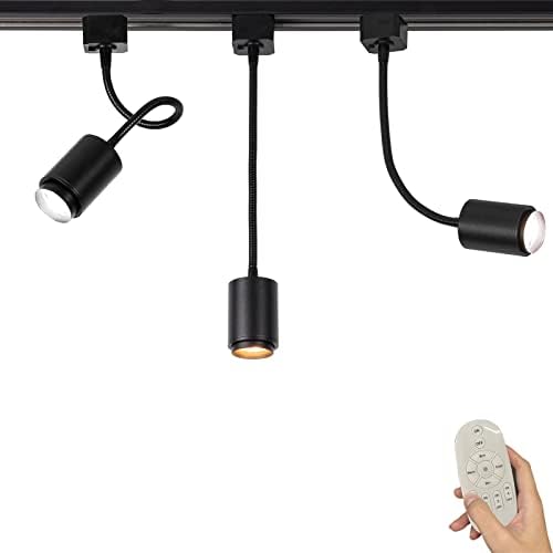 Kiven H-Type Dimmmable Track Light, 3-Light Modern Halo Track Lighting ...