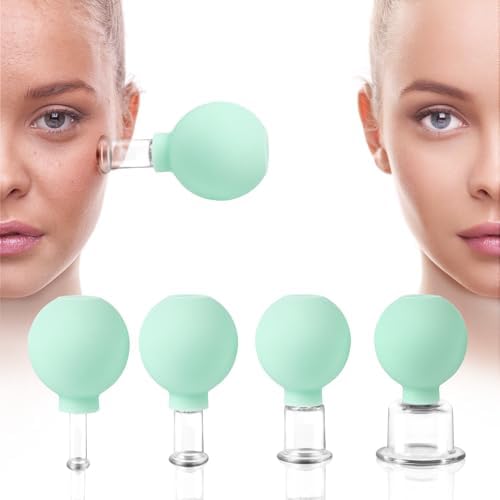 Amazon.com: Meifuly Facial Cupping Set, 4 PCS Silicone Vacuum Suction ...