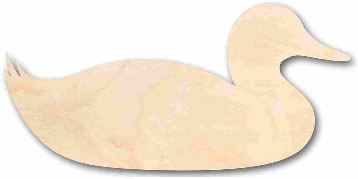 Amazon.com: Unfinished Wood Sitting Duck Shape Animal Wildlife Craft up ...