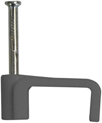 Merriway BH02511 (100 Pcs) Twin and Earth Flat Cable Clip, Grey 2.5 mm ...