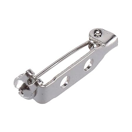 Amazon.com: 50pcs Safety Rolling Catch Brooch BAR PINS Badge Fasteners ...