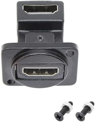Amazon.com: Kallaudo Right Angle HDMI D Series Panel-Mount Connector ...