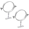 2 Sets 6 Inch Adjustable Pipe Bracket, Heavy Duty Galvanized Steel ...