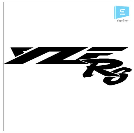SIGN EVER YZF R6 Logo Stickers for Bike Yamaha R15 Sides Hood Vinyl ...