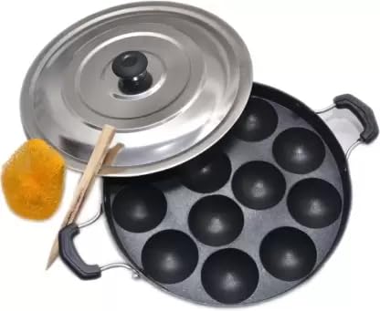 Buy KASHVIYA Super appam patra with lid and Handle/kulipaniyaram pan ...