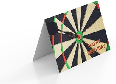 Happy Birthday Bullseye Dartboard Greeting Card 125mm x 178mm Including ...