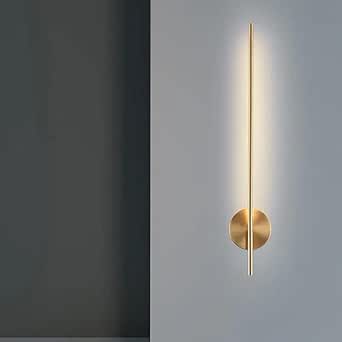 Glowave Modern 600mm LED Long Tube Wall Light - Warm White (Golden ...