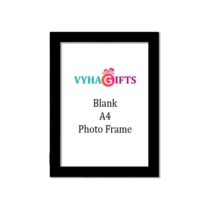 VYHAGIFTS A4 Black Photo Frames With Unbreakable Acrylic Glass Front ...