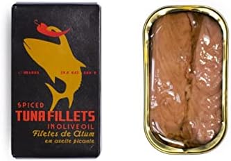 Amazon.com : Spiced Portuguese Skipjack Tuna Fillets Canned in Olive ...