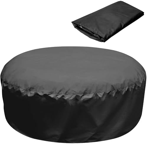 190×70CM Round Hot Tub Cover - 4 Persons Hot Tub Cover - 420D Full ...
