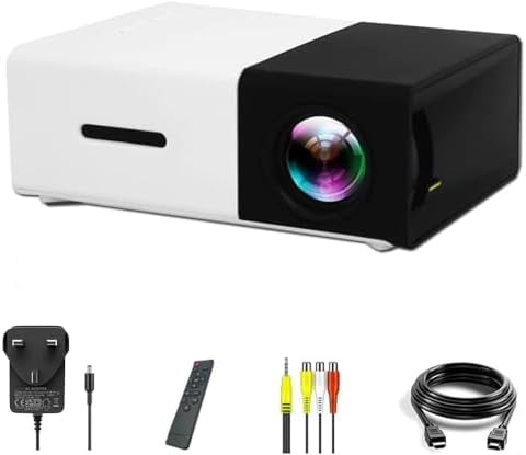 Mini Projector, 1080P Full HD Portable Projector with HDMI USB TV AV ...
