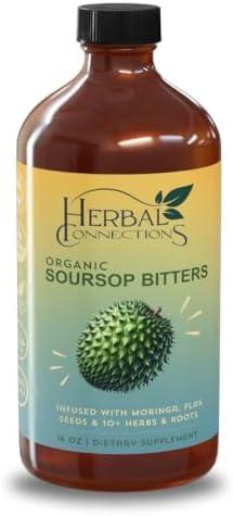 Amazon.com: Organic Soursop Bitters Liquid with Moringa and Aloe Vera ...