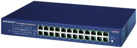 Amazon.com: Netgear FS524 24-Port 10/100 Rackmount Ethernet Switch ...